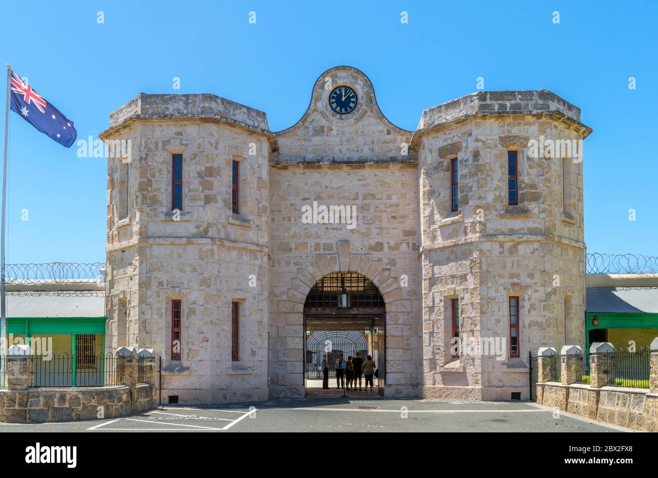 Entrance to historic Fremantle Prison, Fremantle, WA, Australia Stock ...