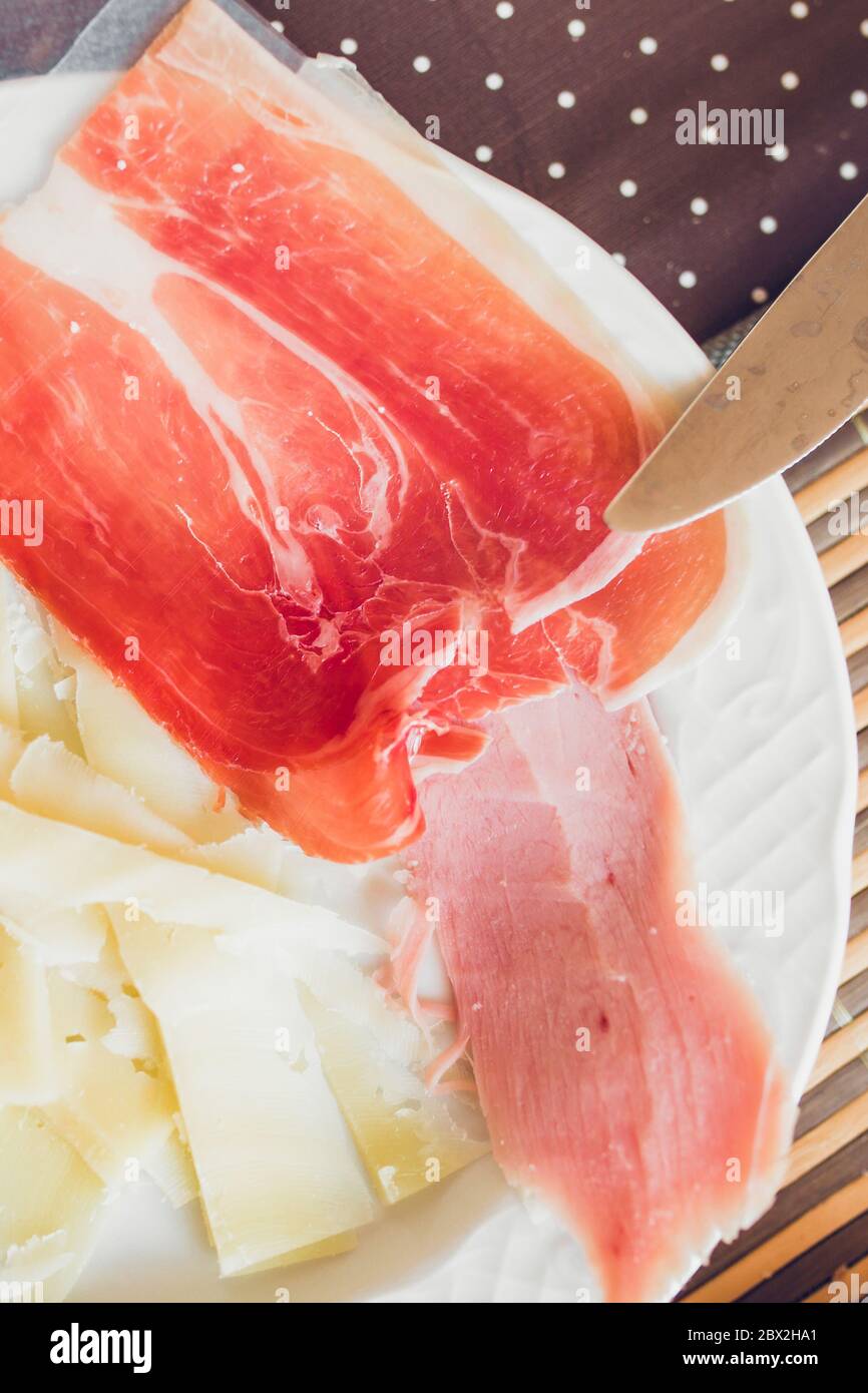 Prosciutto - Italian ham, made from ham, grated with salt - the most ...