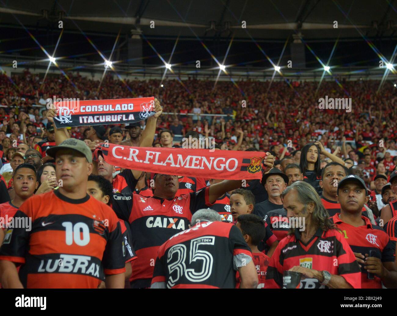 Rio de Janeiro, Brazil, July 17, 2019. Stadium of Maracanã full of ...