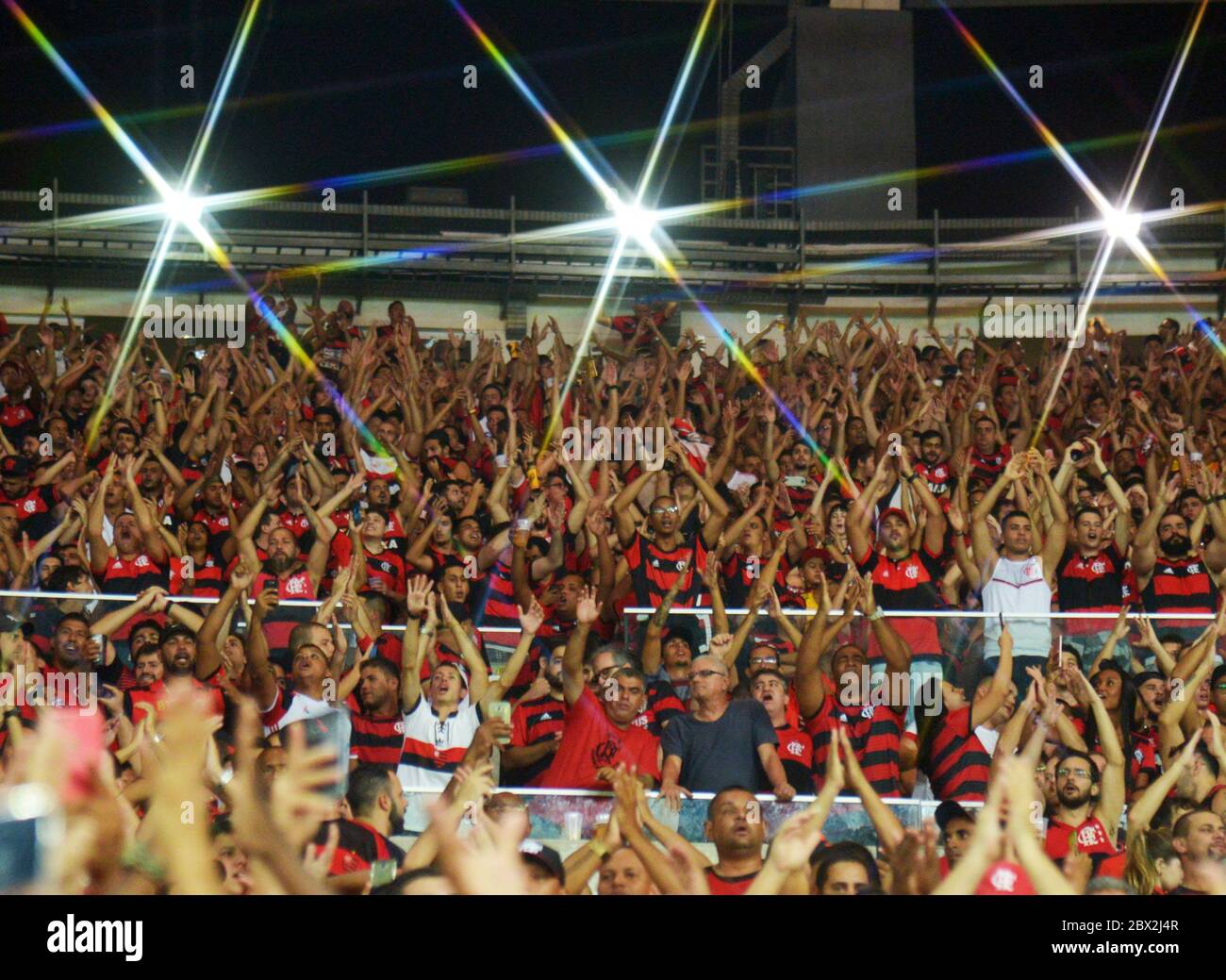 Rio de Janeiro, Brazil, July 17, 2019. Stadium of Maracanã full of ...