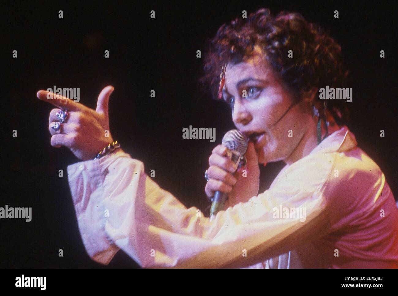 Adam and The Ants performing in Birmingham circa 1984: Adam Ant Stock ...