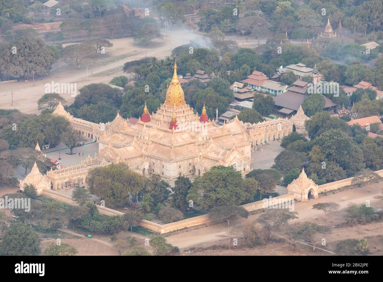 Ananda temple aerial hi-res stock photography and images - Alamy