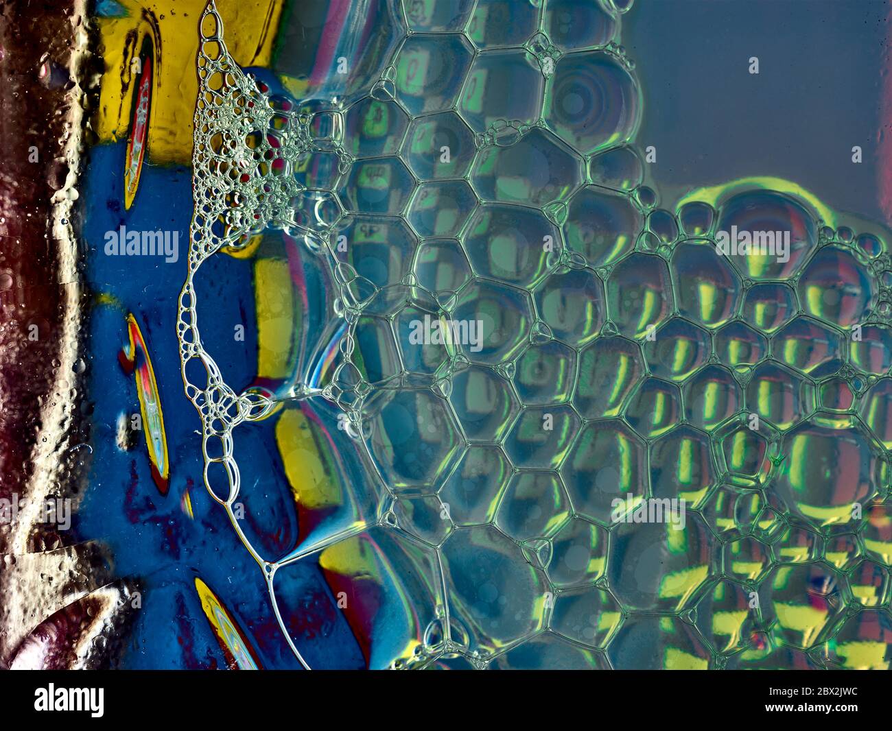 Colourful bubbles still=life symbolising the myriad patterns of human ...
