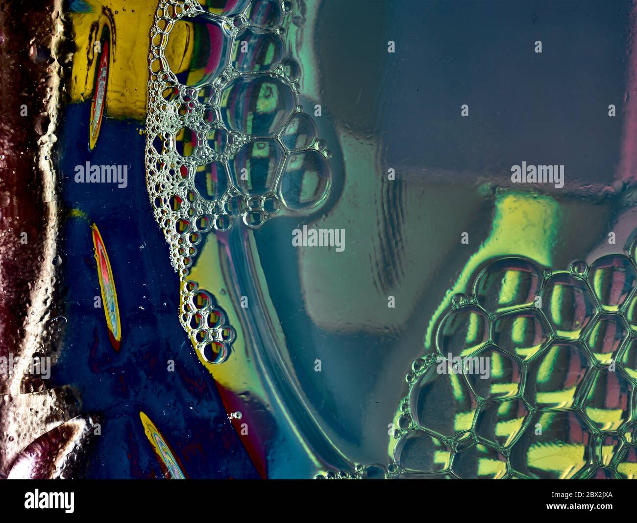 Colourful bubbles still=life symbolising the myriad patterns of human ...