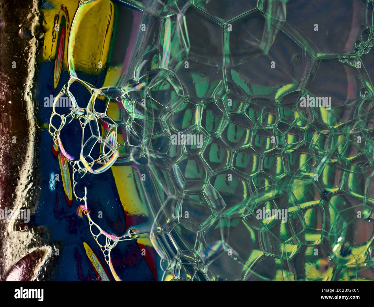 Colourful bubbles still=life symbolising the myriad patterns of human ...