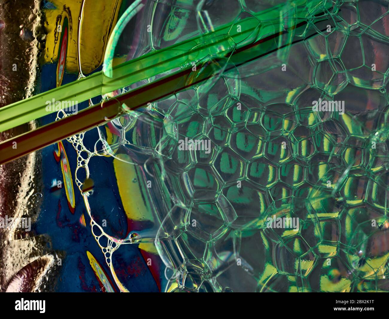 Colourful bubbles still=life symbolising the myriad patterns of human ...