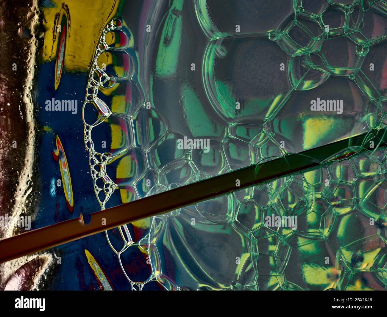 Colourful bubbles still=life symbolising the myriad patterns of human ...
