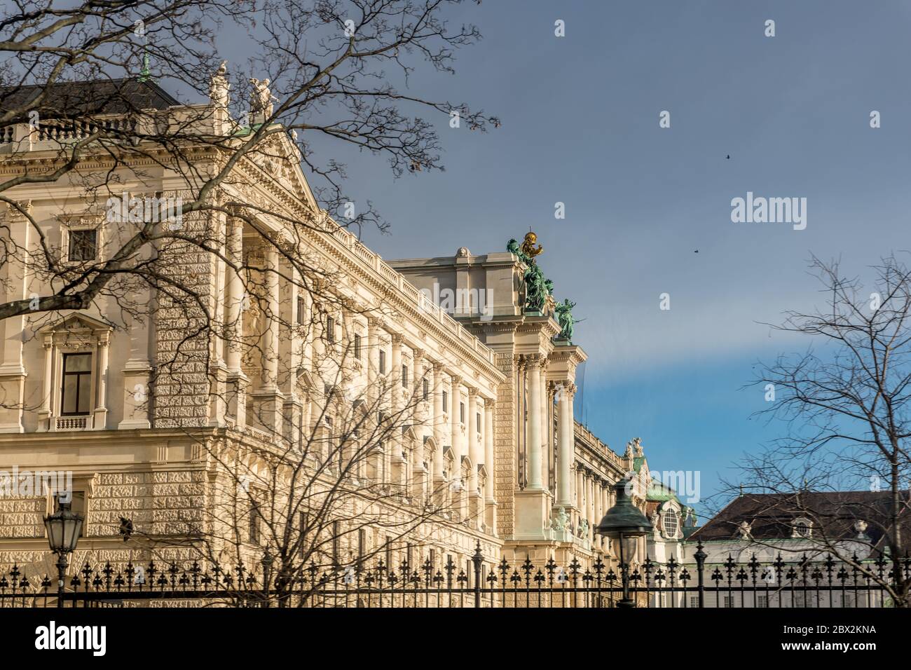 Historic buildings in Vienna photographed during a winter visit Stock ...