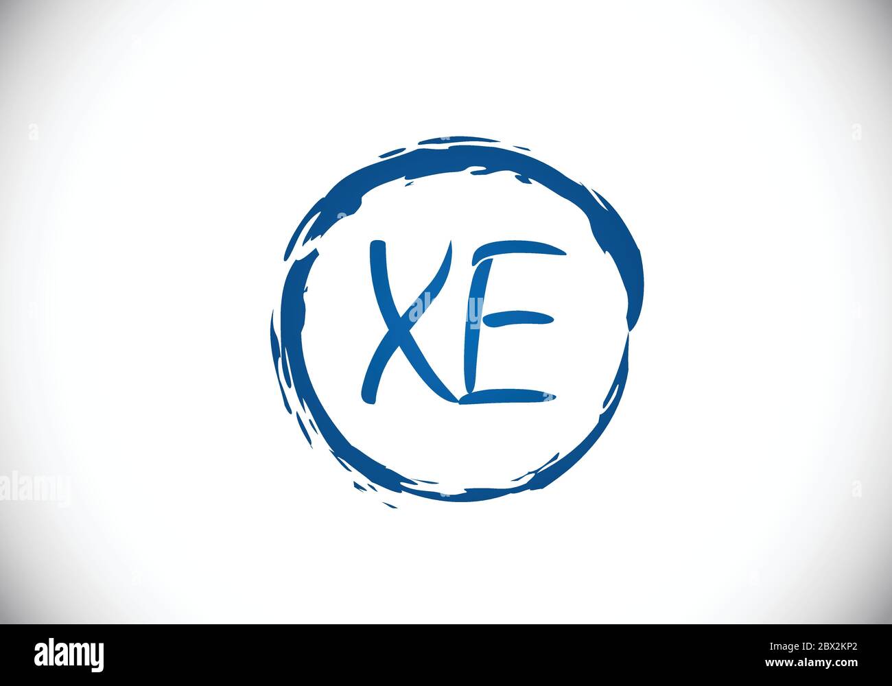 Initial Monogram Letter X E Logo Design Vector Template. X E Letter ...