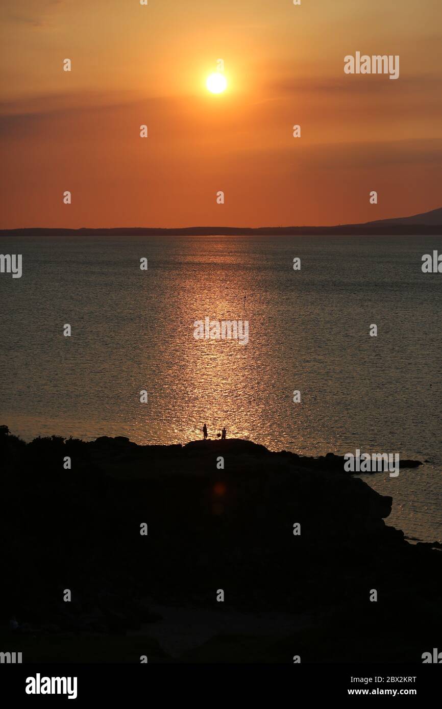 Morecambe Bay sunset Stock Photo - Alamy