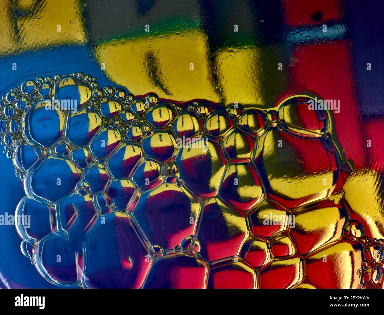 Colourful bubbles still=life symbolising the myriad patterns of human ...