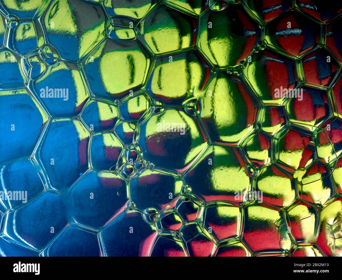 Colourful bubbles still=life symbolising the myriad patterns of human ...