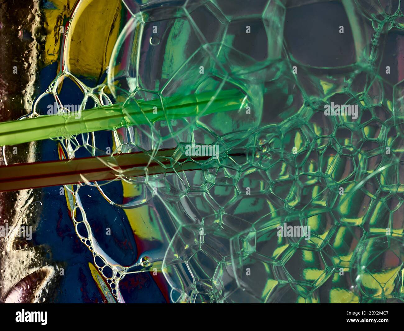 Colourful bubbles still=life symbolising the myriad patterns of human ...