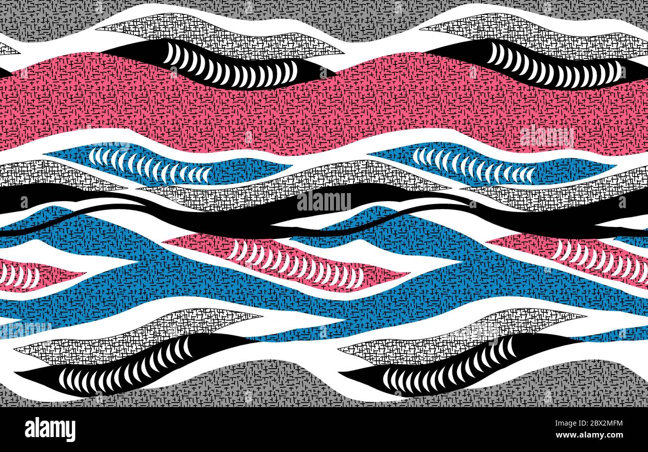 White seamless wave texture pattern. Wavy linen background. Interior ...