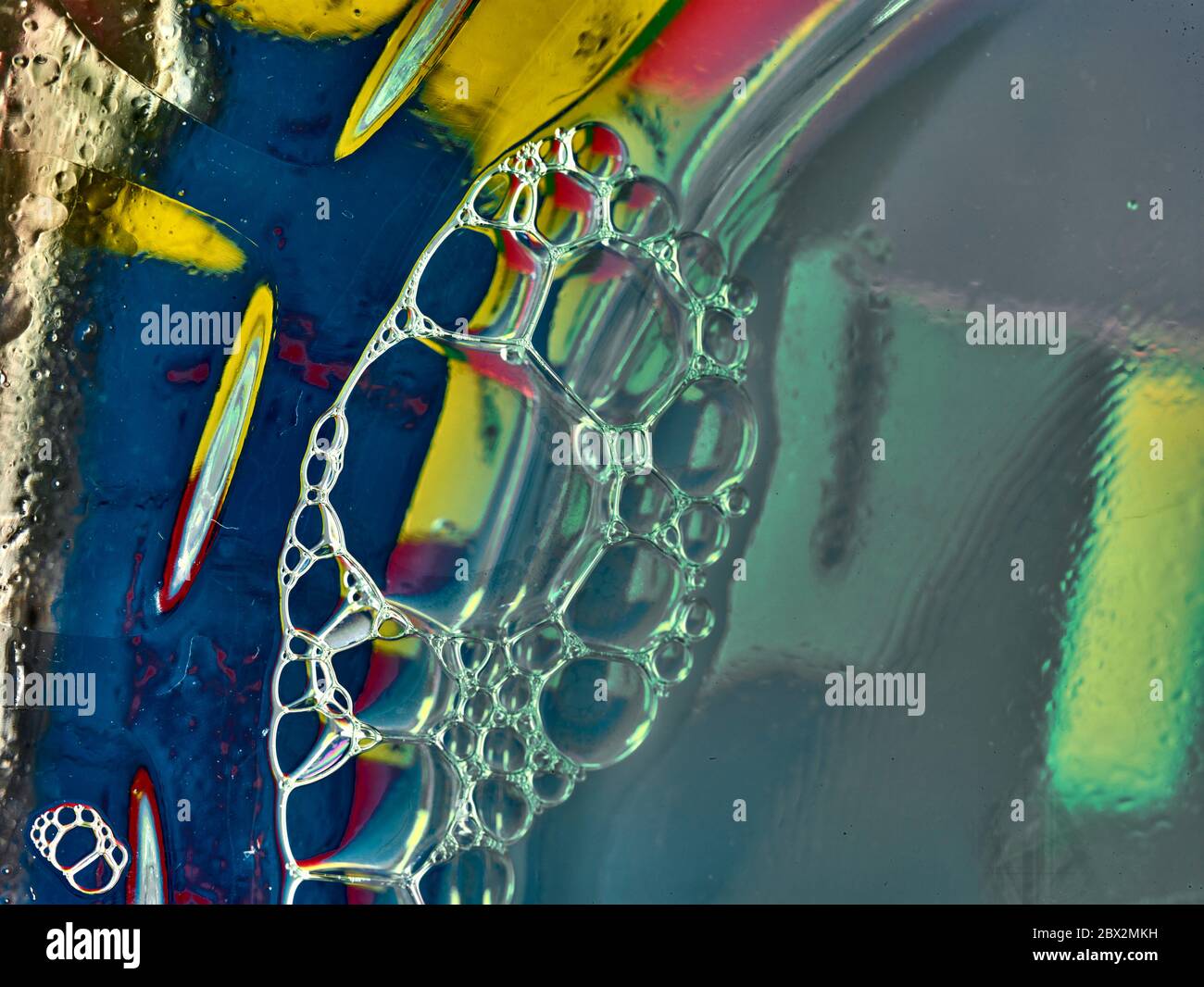 Colourful bubbles still=life symbolising the myriad patterns of human ...