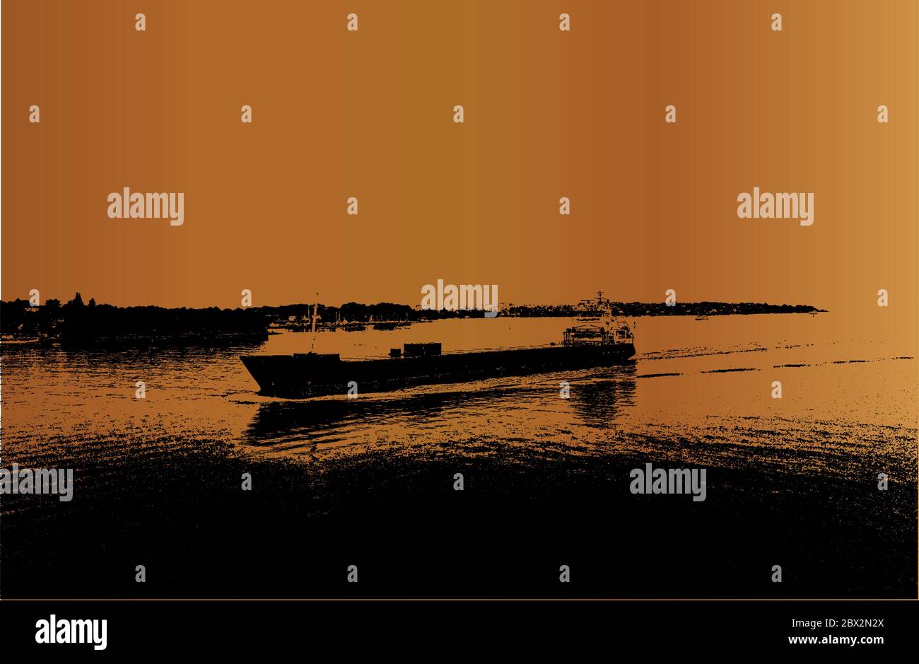 Moored to a ship Stock Vector Images - Alamy