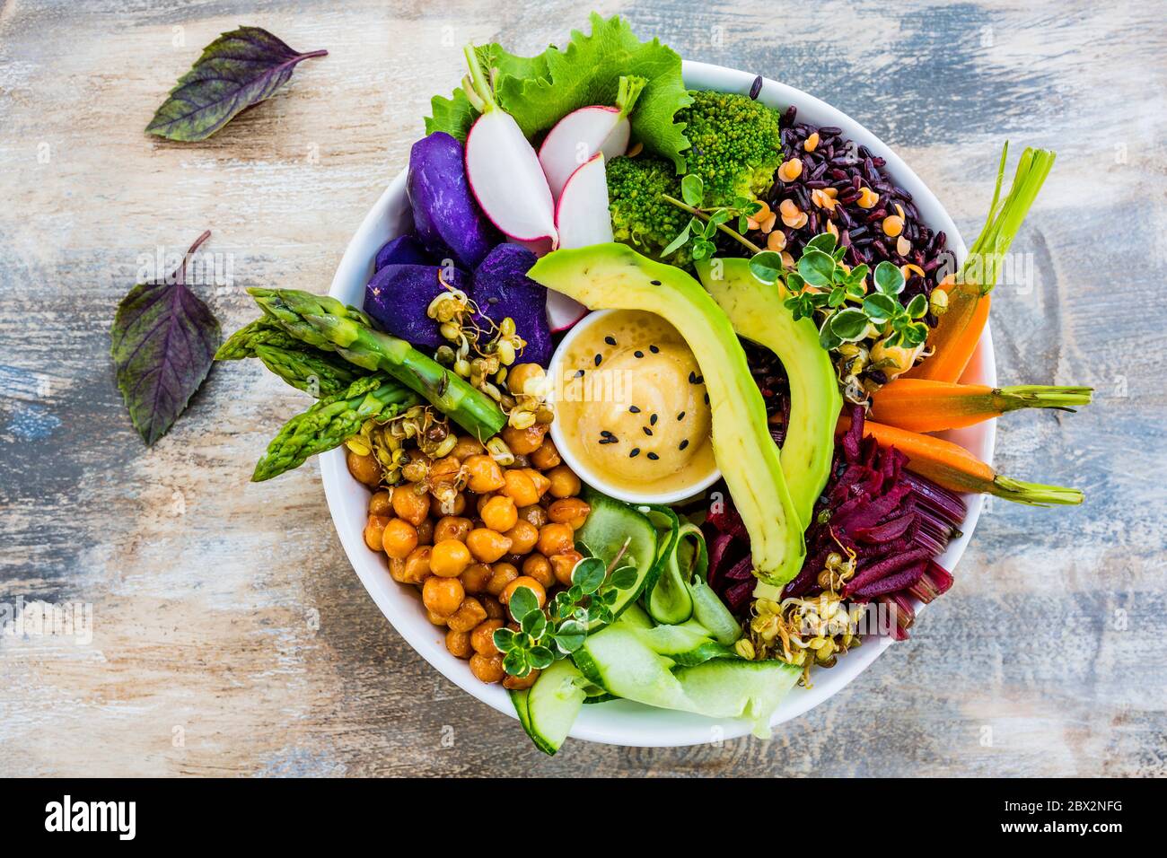 Healthy and balanced diet. Vegetarian food Stock Photo - Alamy