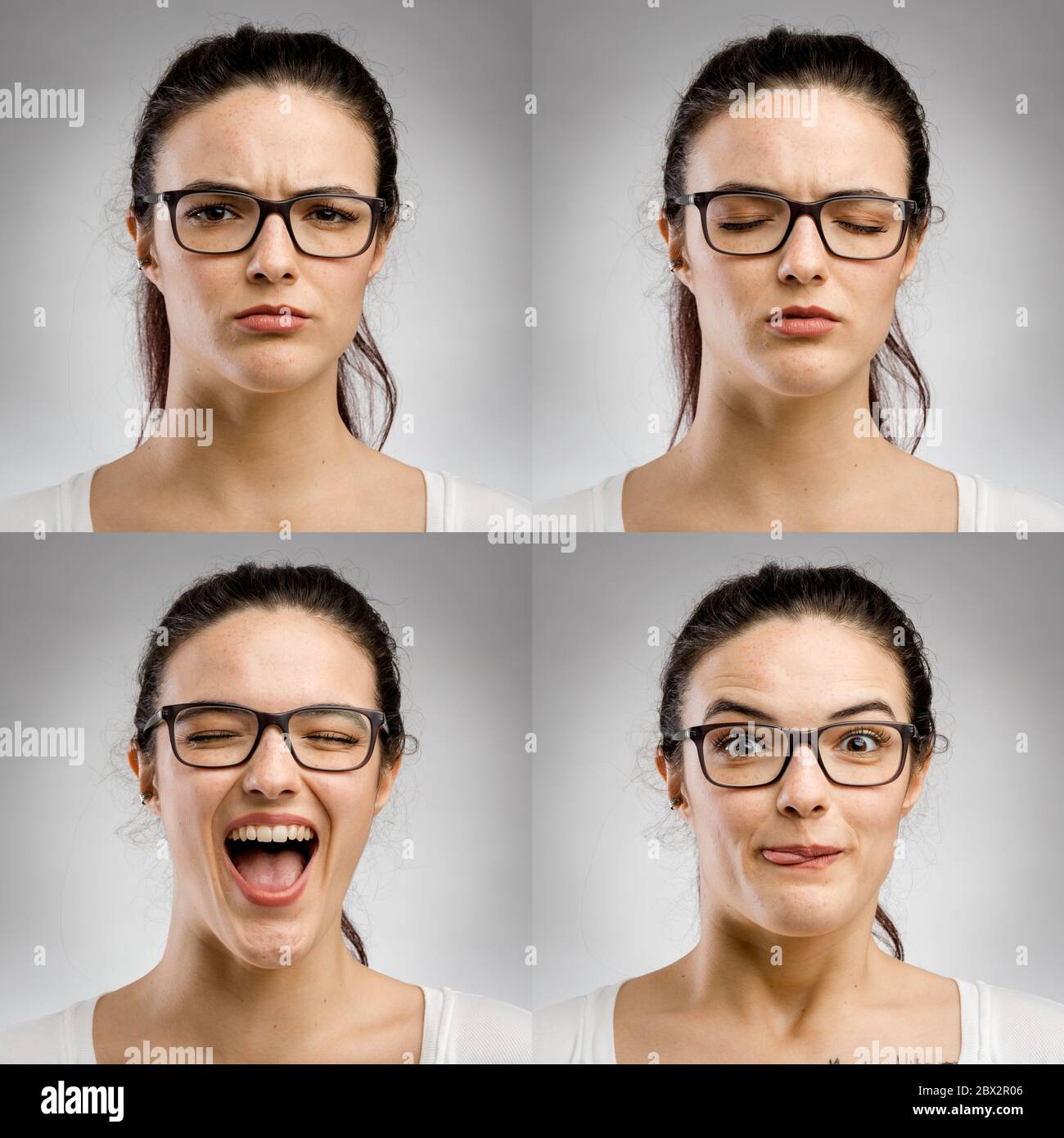 Cute portrait of a woman Stock Photo - Alamy