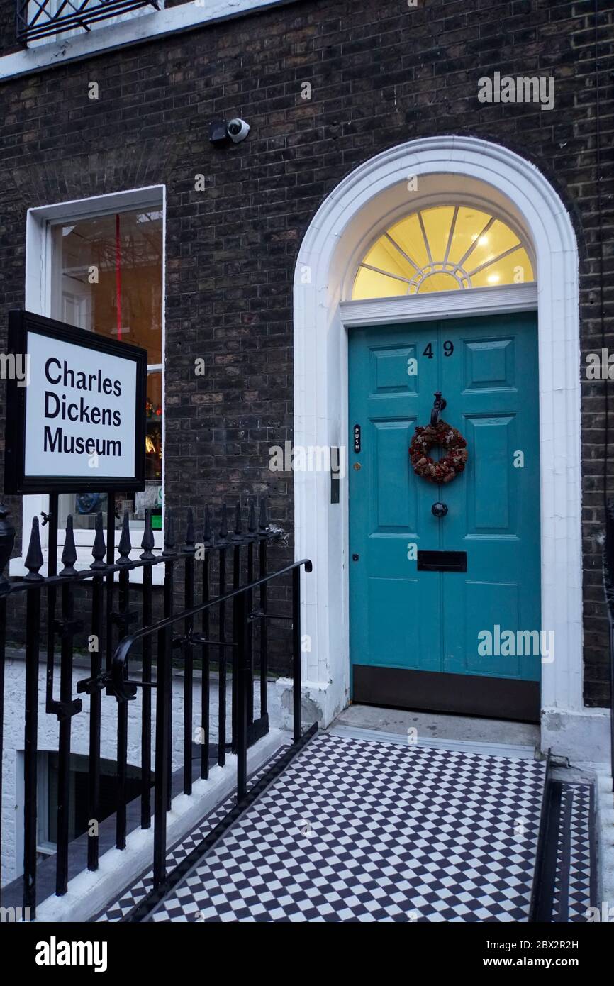 United Kingdom, City of London, writer Charles Dickens house, national ...