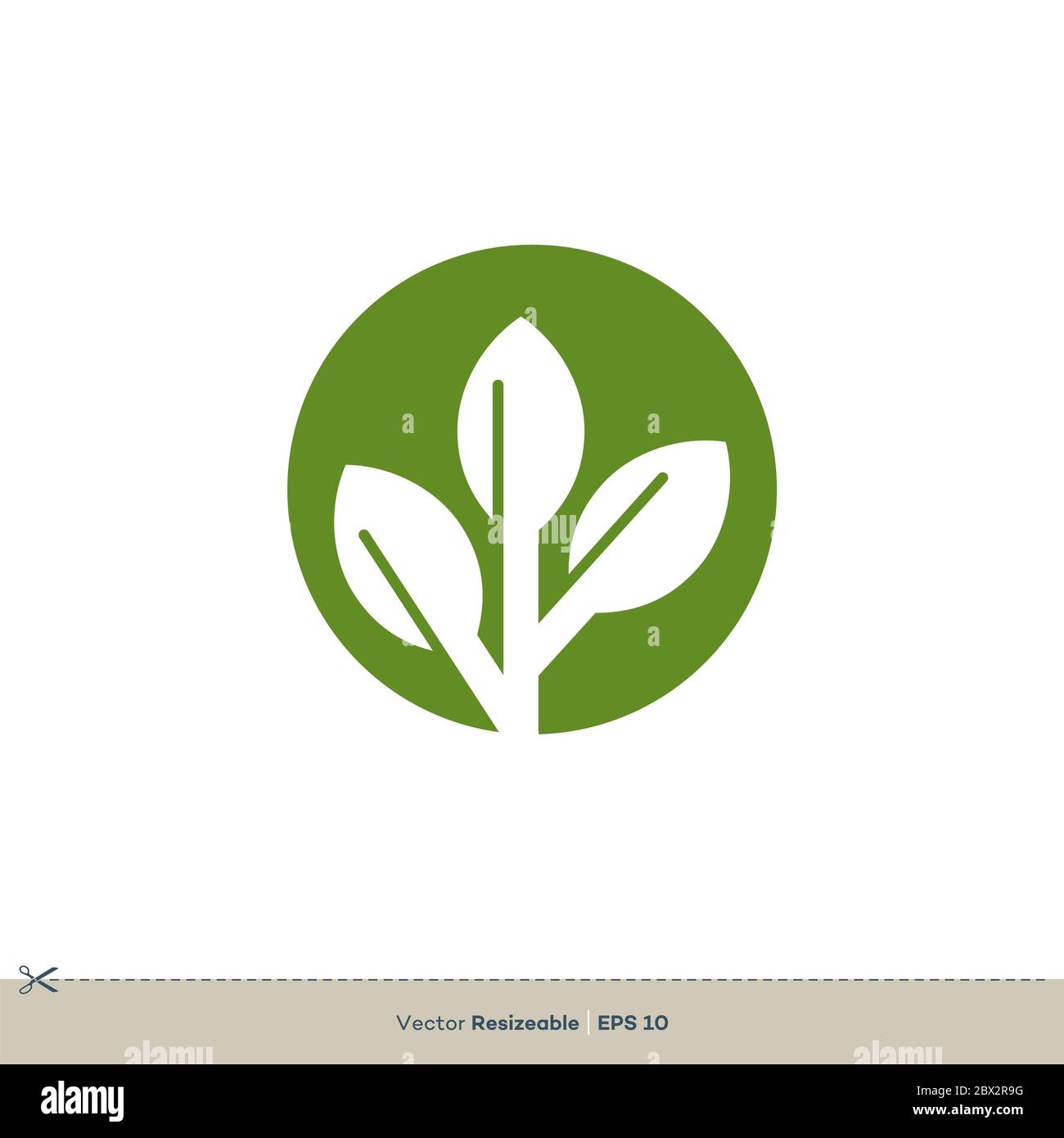 Green Leaves Vector Logo Template Illustration Design. Vector EPS 10 ...