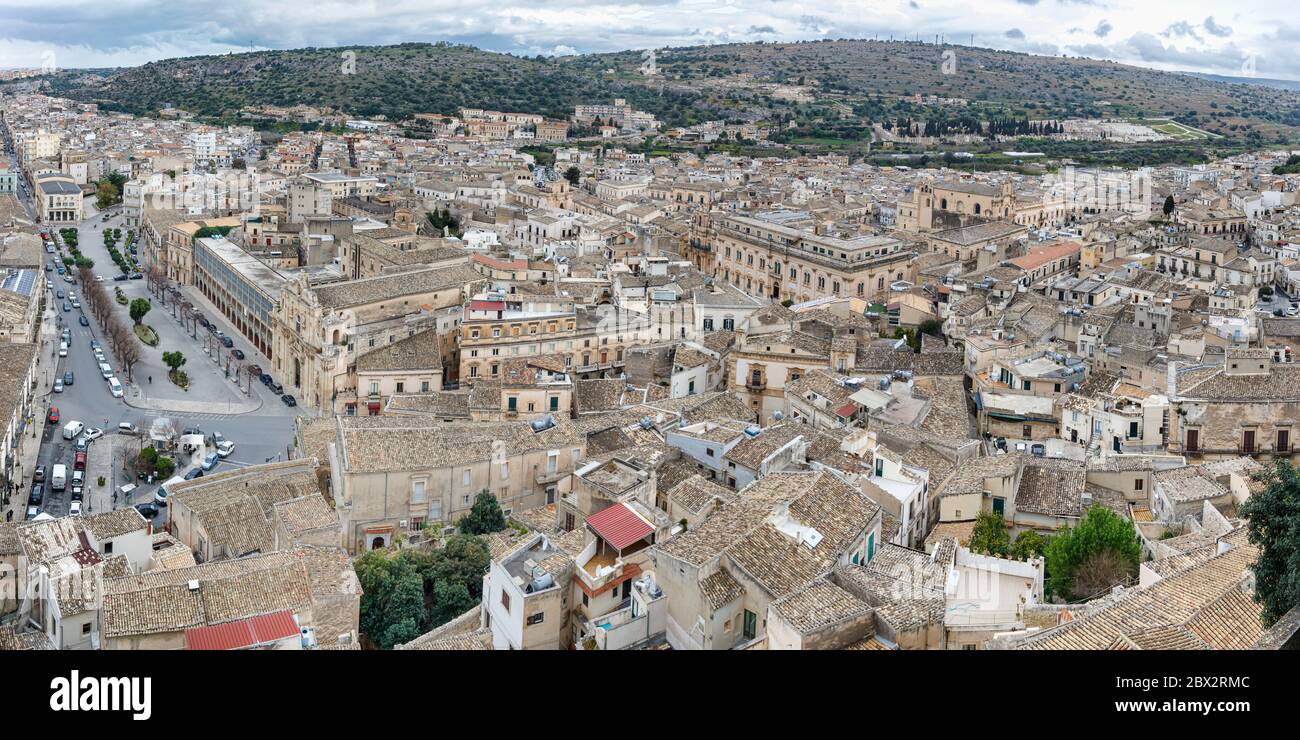 Italy, Sicily, Scicli, late baroque town of the Val di Noto listed as ...