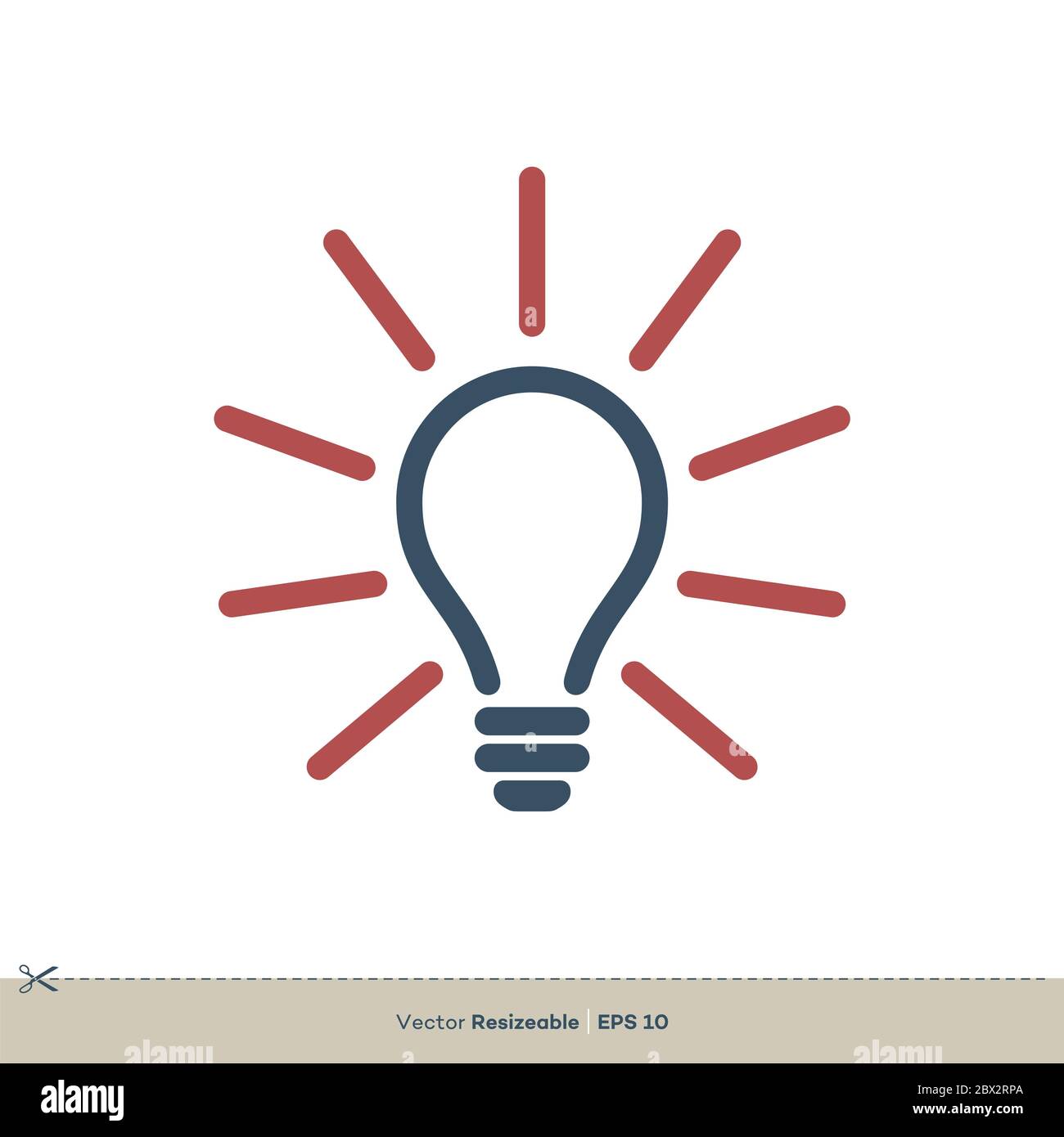 Light Bulb Vector Logo Template Illustration Design. Vector EPS 10 Stock Photo - Alamy