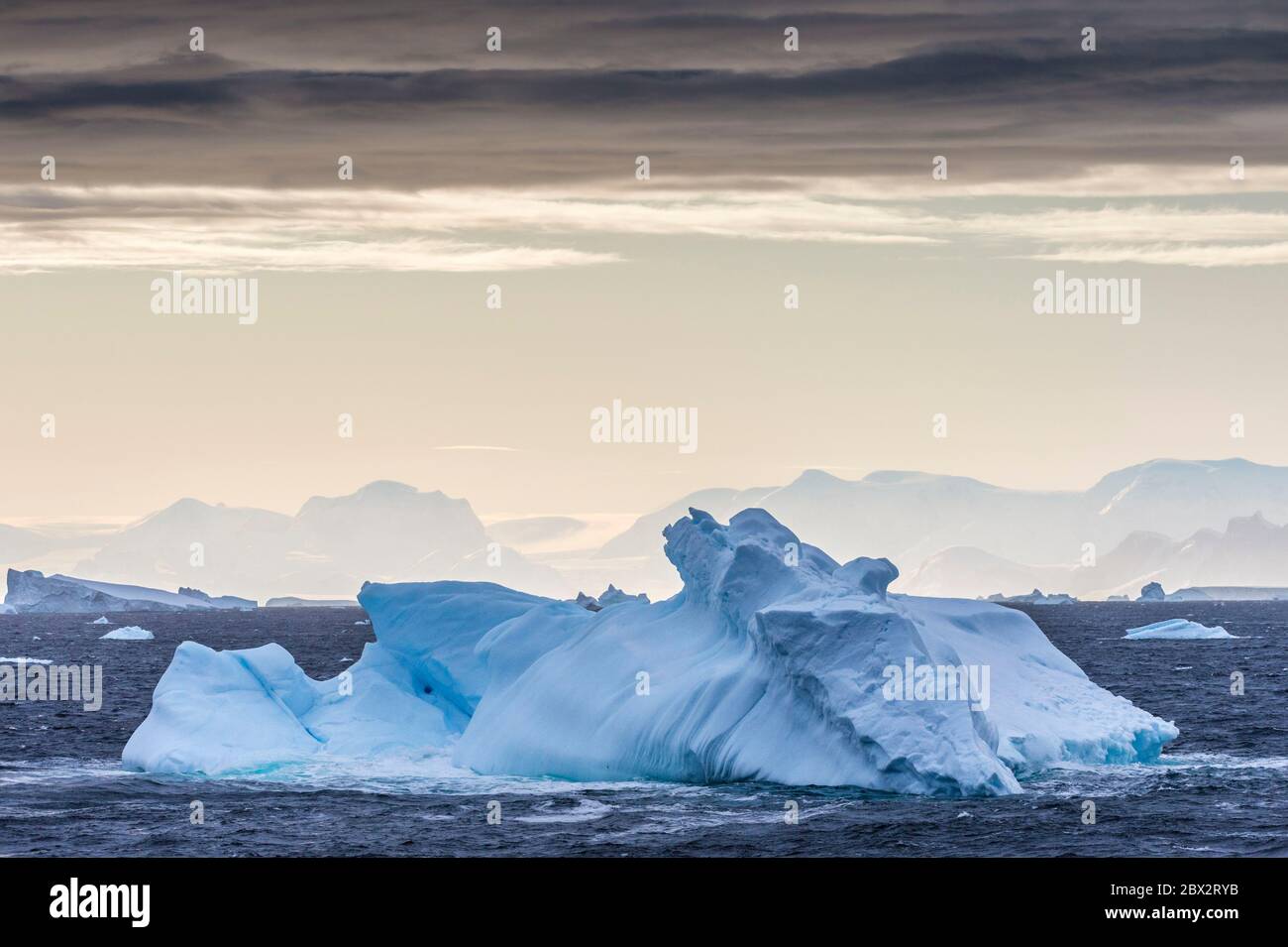 Antarctica, Southern Ocean, Antarctic Peninsula, Graham Land, iceberg ...