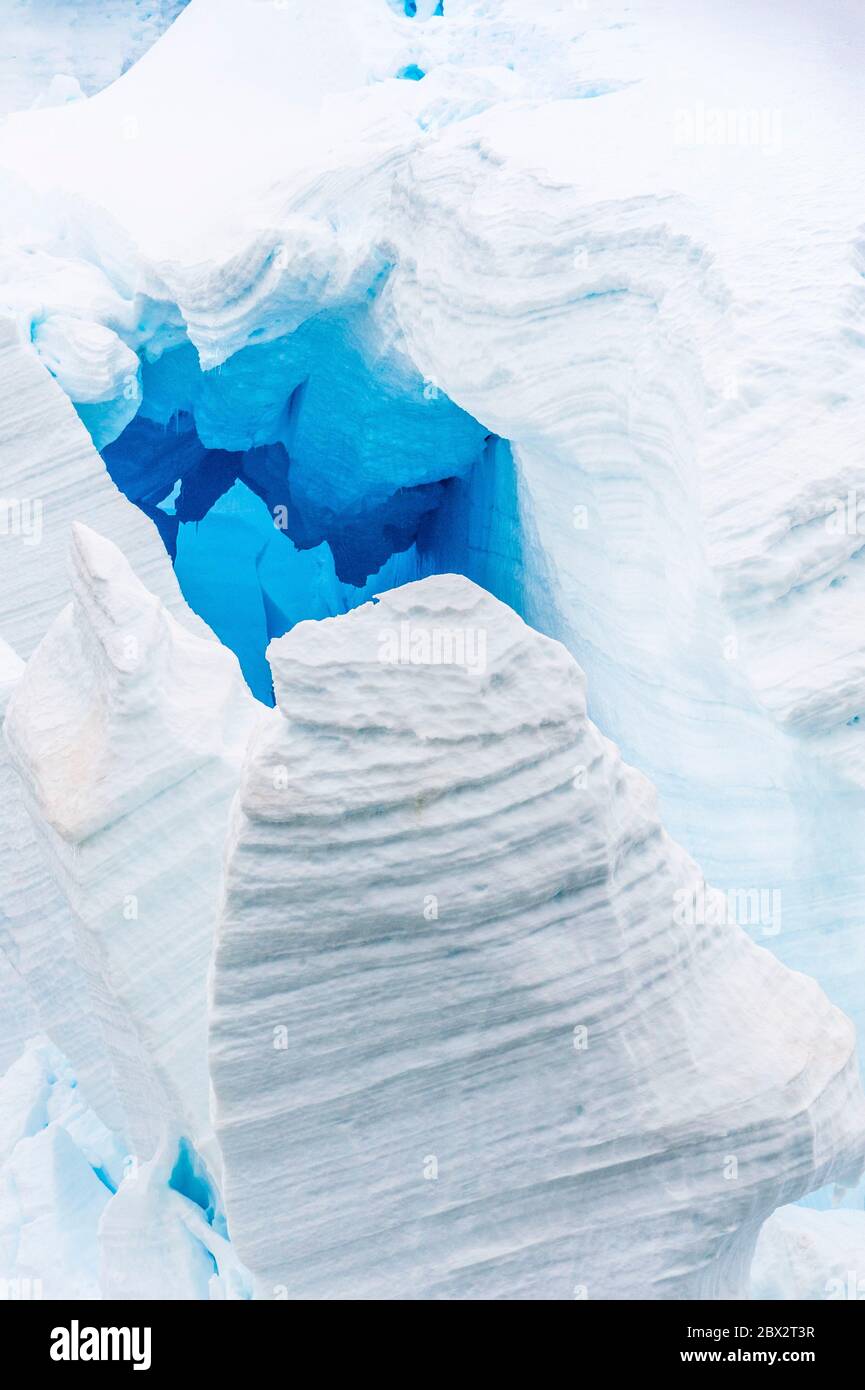 Deep crevasses in glacier hi-res stock photography and images - Alamy