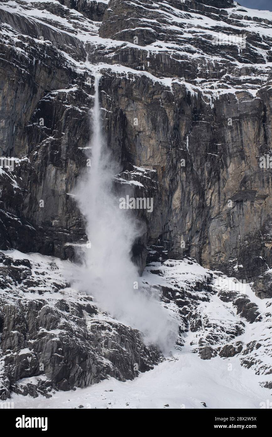 France, Alps, avalanche Stock Photo - Alamy