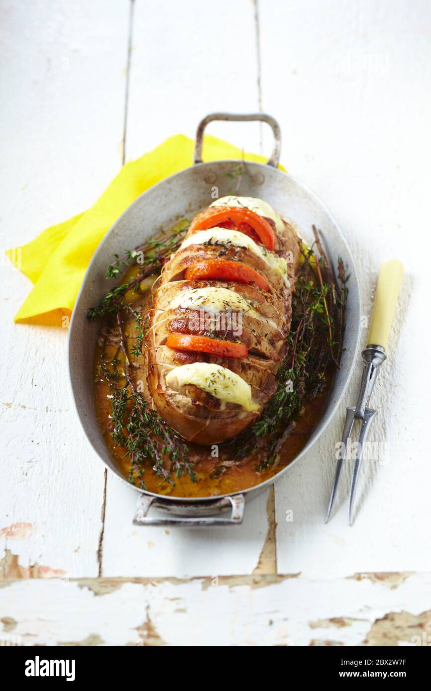 roasted goat cheese Stock Photo - Alamy