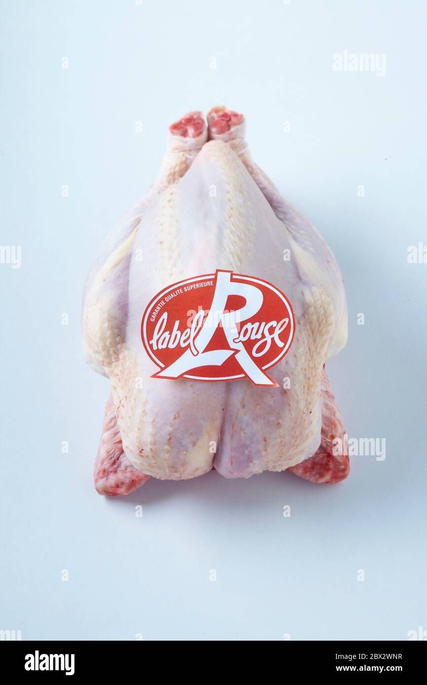 Red Label Chicken Stock Photo - Alamy