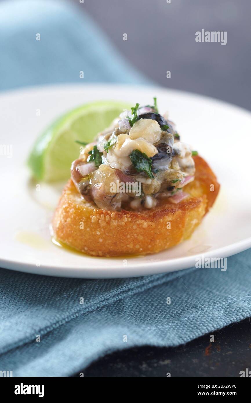 Sea bream tartare hi-res stock photography and images - Alamy