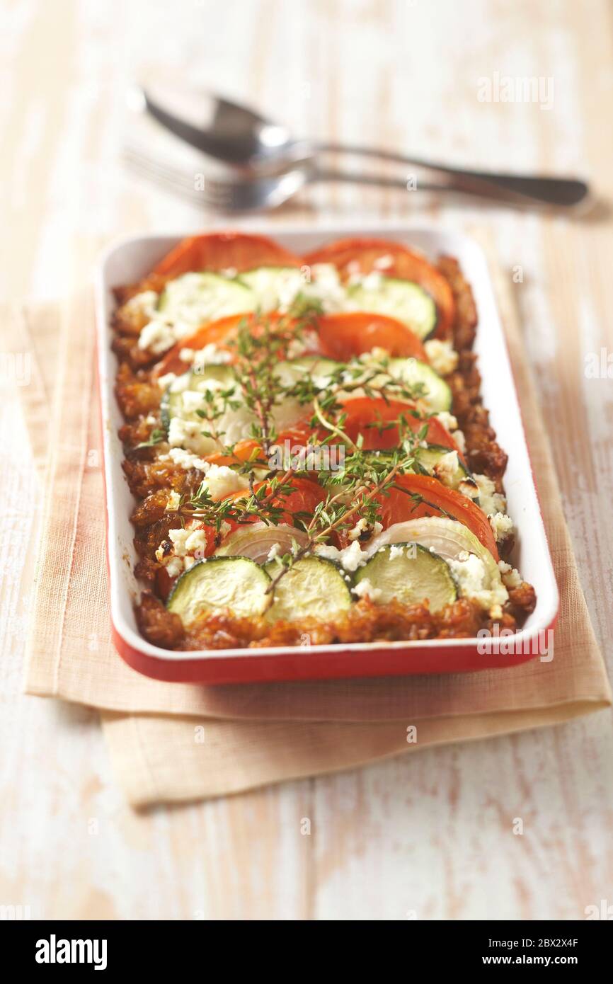 Tian rice vegetables Stock Photo - Alamy