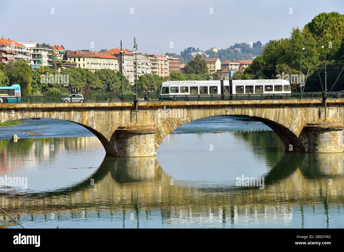 Italy, Piedmont, Turin province, Turin, the Vittorio Emanuele I bridge ...