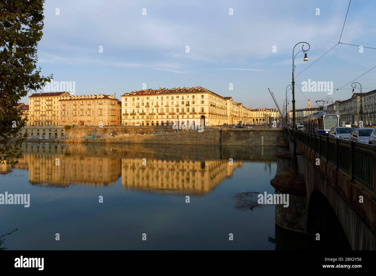 Italy, Piedmont, Turin province, Turin, the Vittorio Emanuele I bridge ...