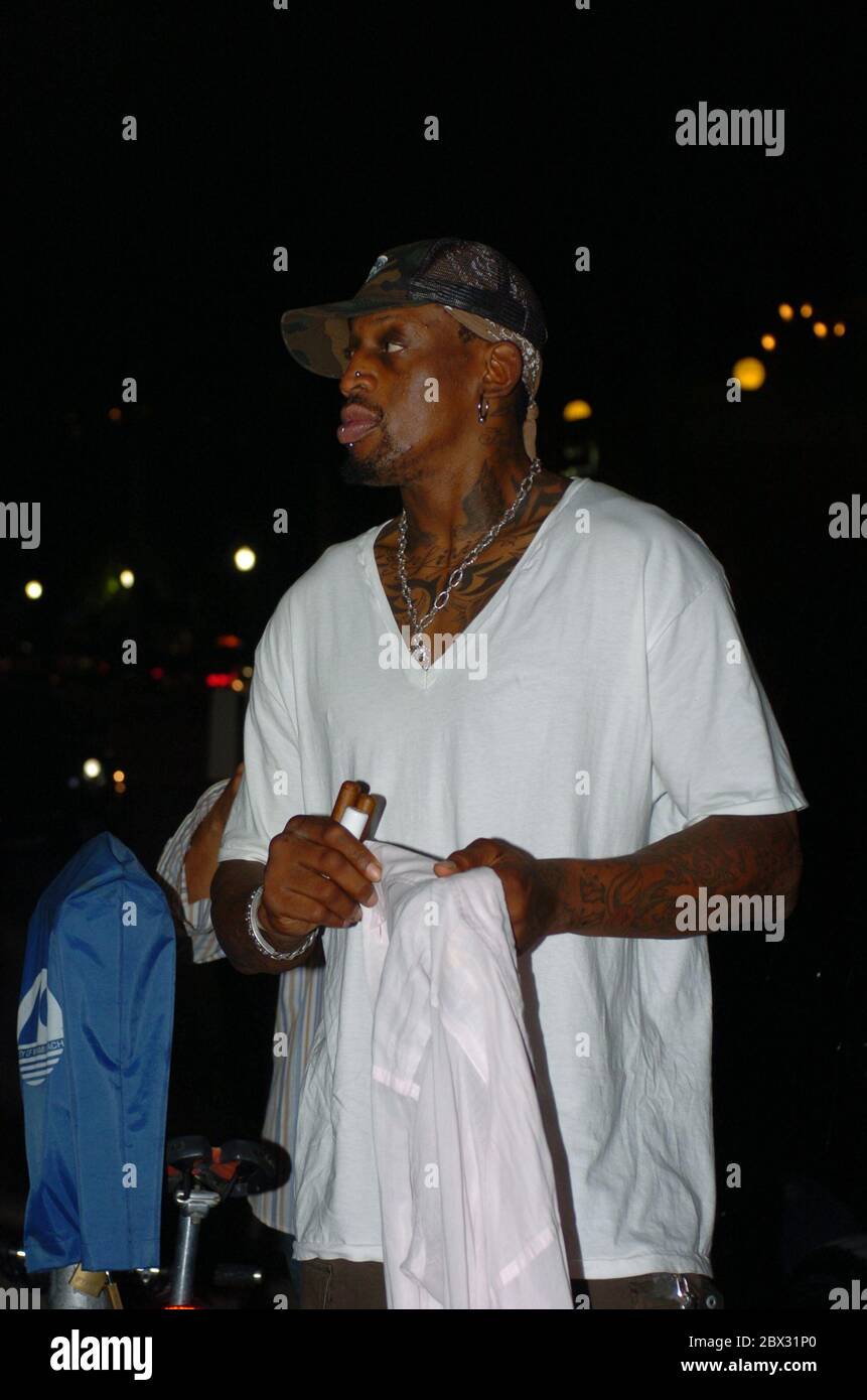 MIAMI BEACH, FL - JANUARY 19: (EXCLUSIVE COVERAGE) Dennis Rodman ...