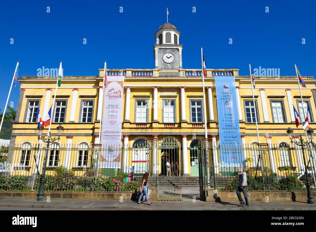 La reunion island saint denis town hall hi-res stock photography and ...