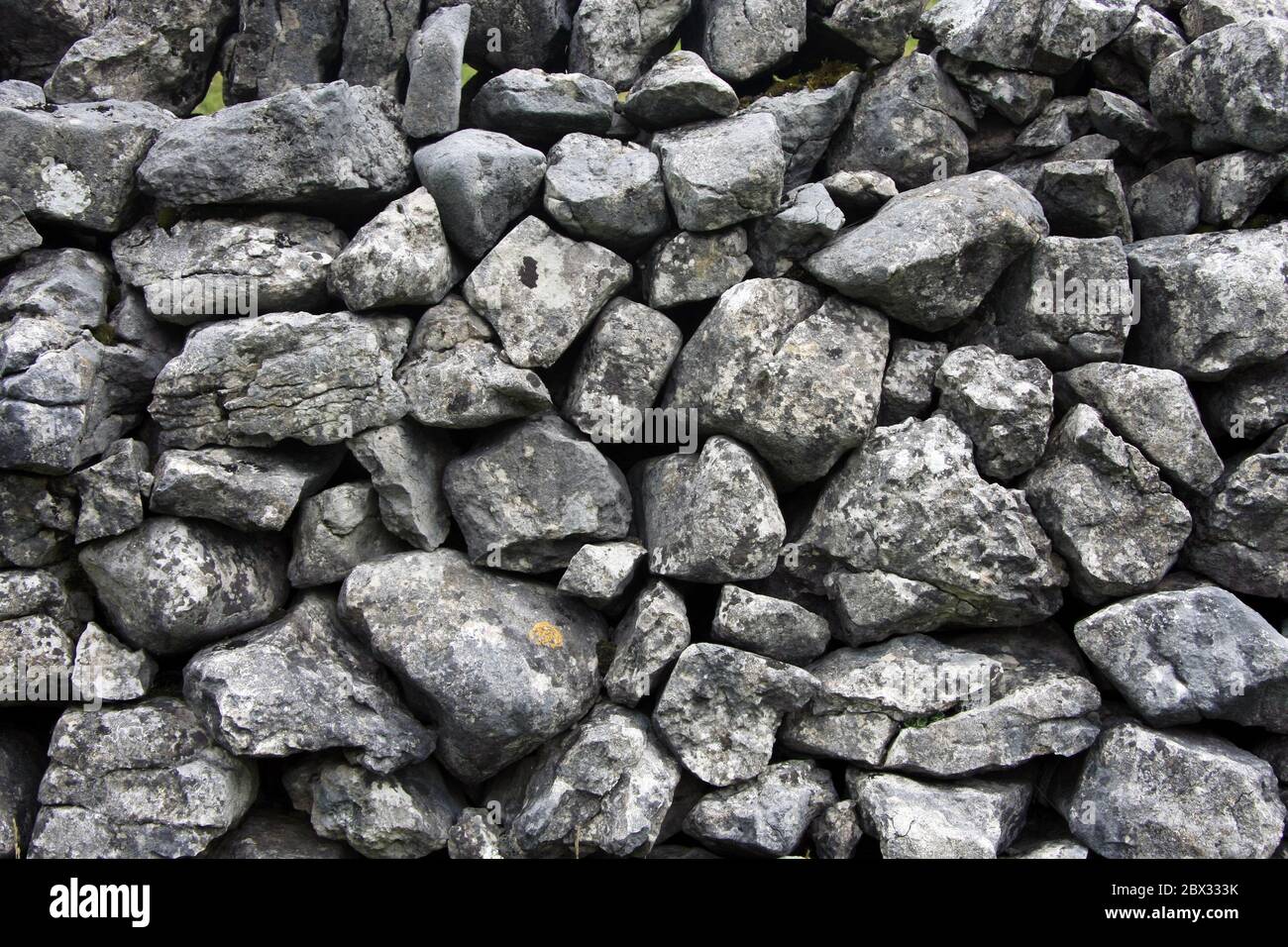 Traditional grey dry stone wall, great background/texture Stock Photo ...