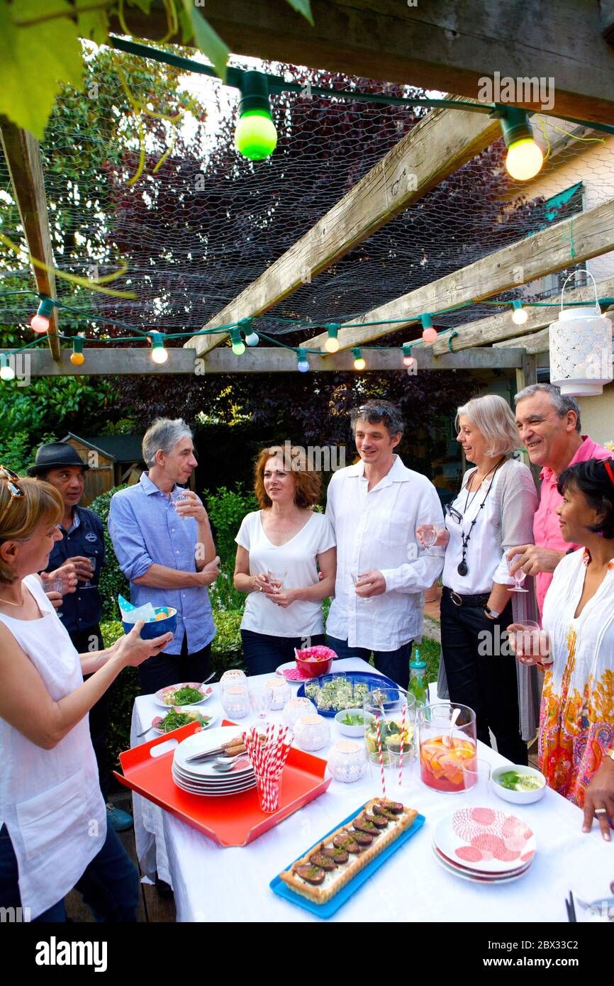 Dinner back from vacation Stock Photo - Alamy