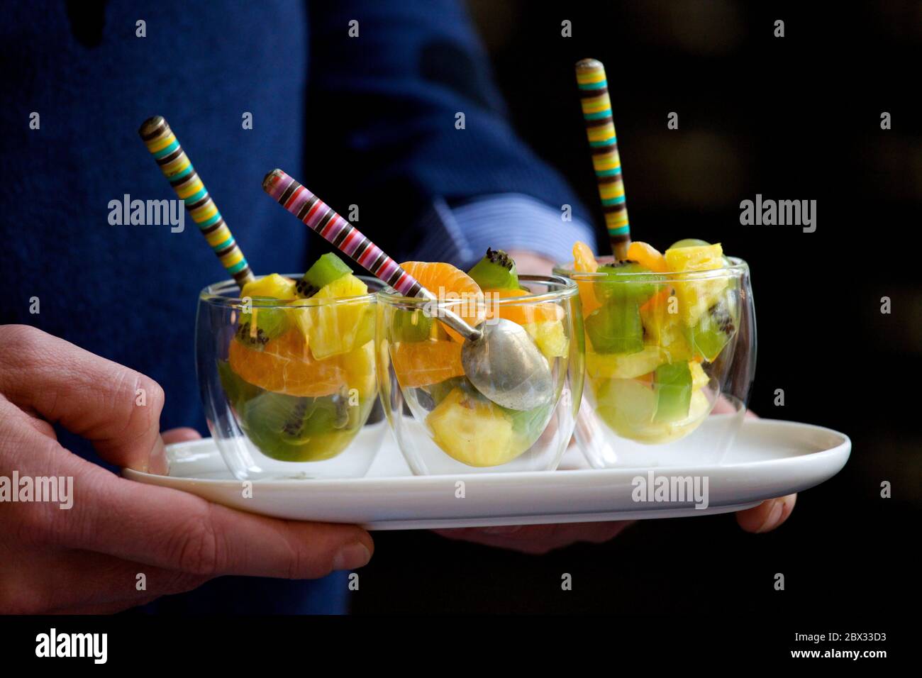 Brunch, fruit salad Stock Photo - Alamy