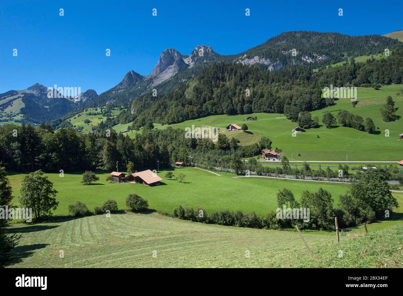 Switzerland simmental valley High Resolution Stock Photography and ...