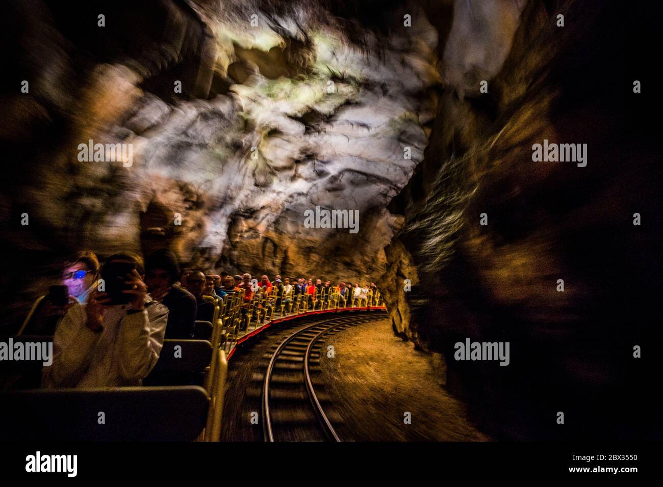 Slovenia cave train hi-res stock photography and images - Alamy