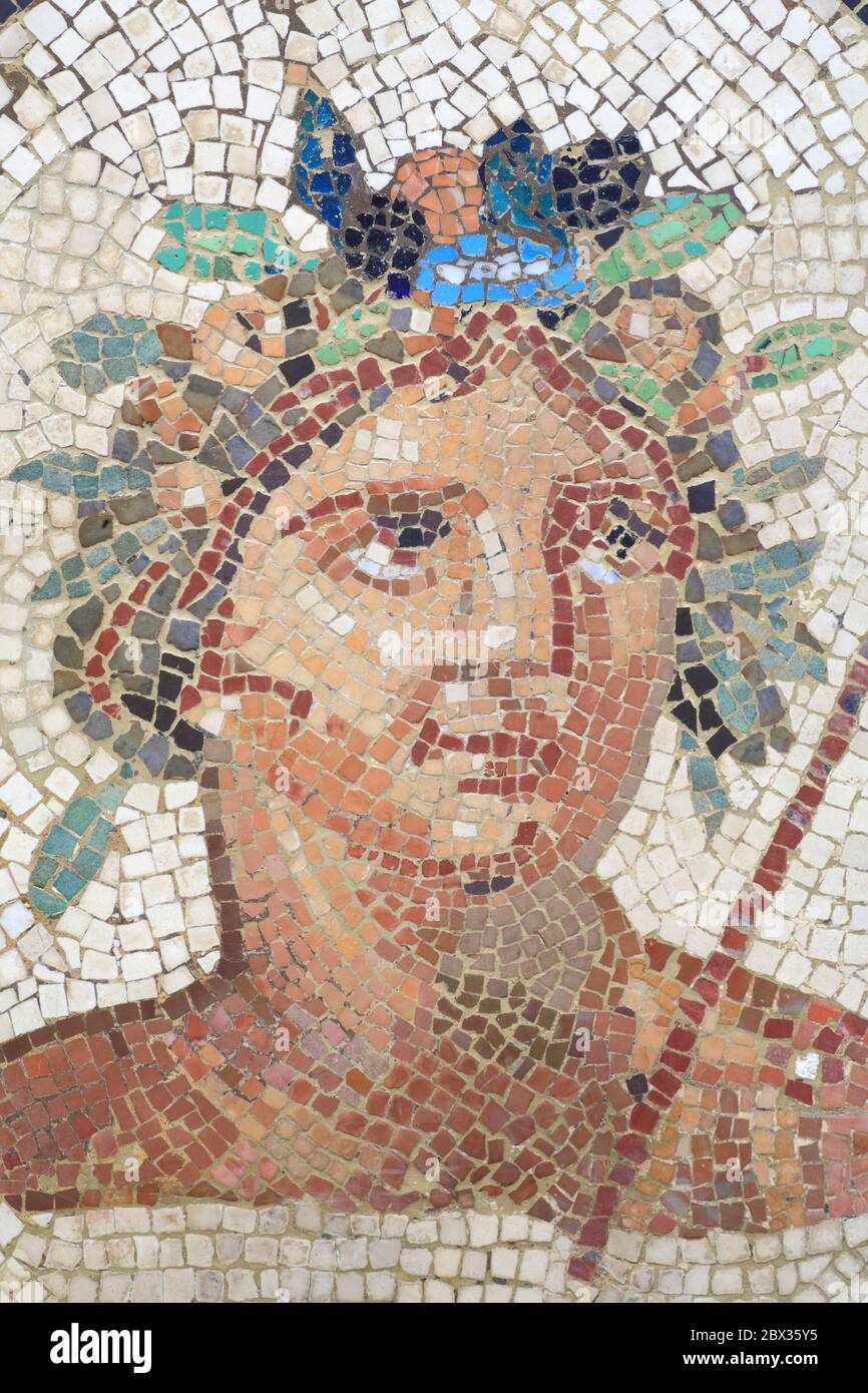 France, Rhone, Lyon, Fourviere hill, Lugdunum, museum of the Gallo ...