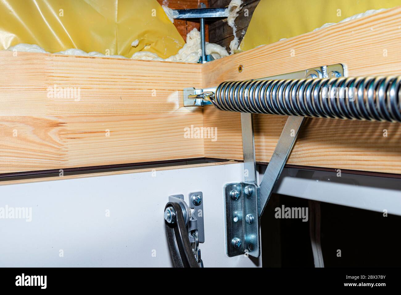 Stair opening mechanism hi-res stock photography and images - Alamy