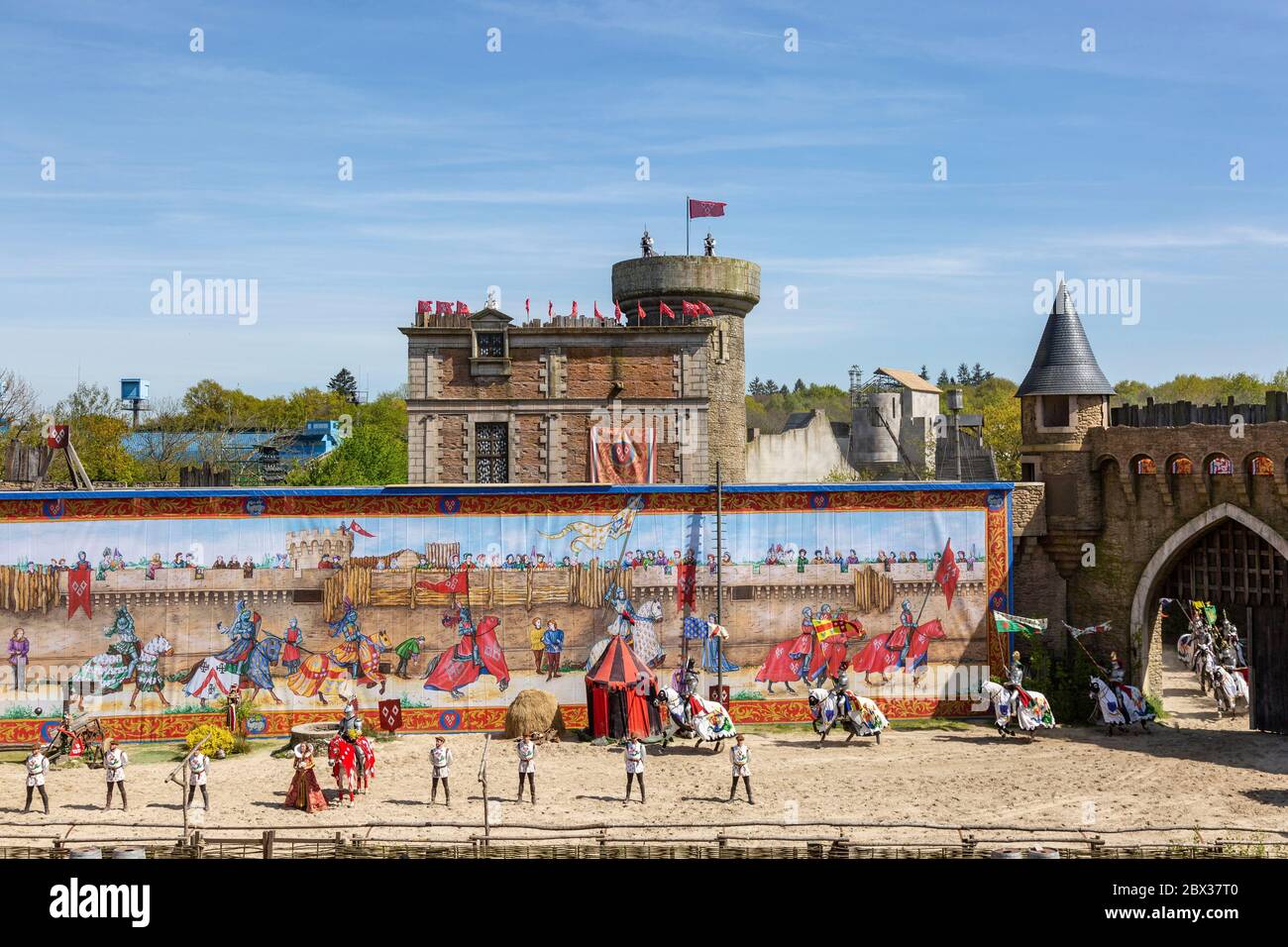 France, Vendee, Les Epesses, Puy du Fou Park, show Le Secret de la ...