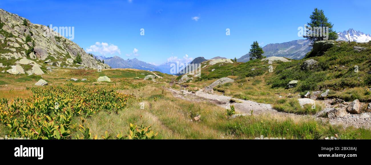 France, Haute Savoie, Chamonix-Mont-Blanc, Mont Blanc massif, hiking ...