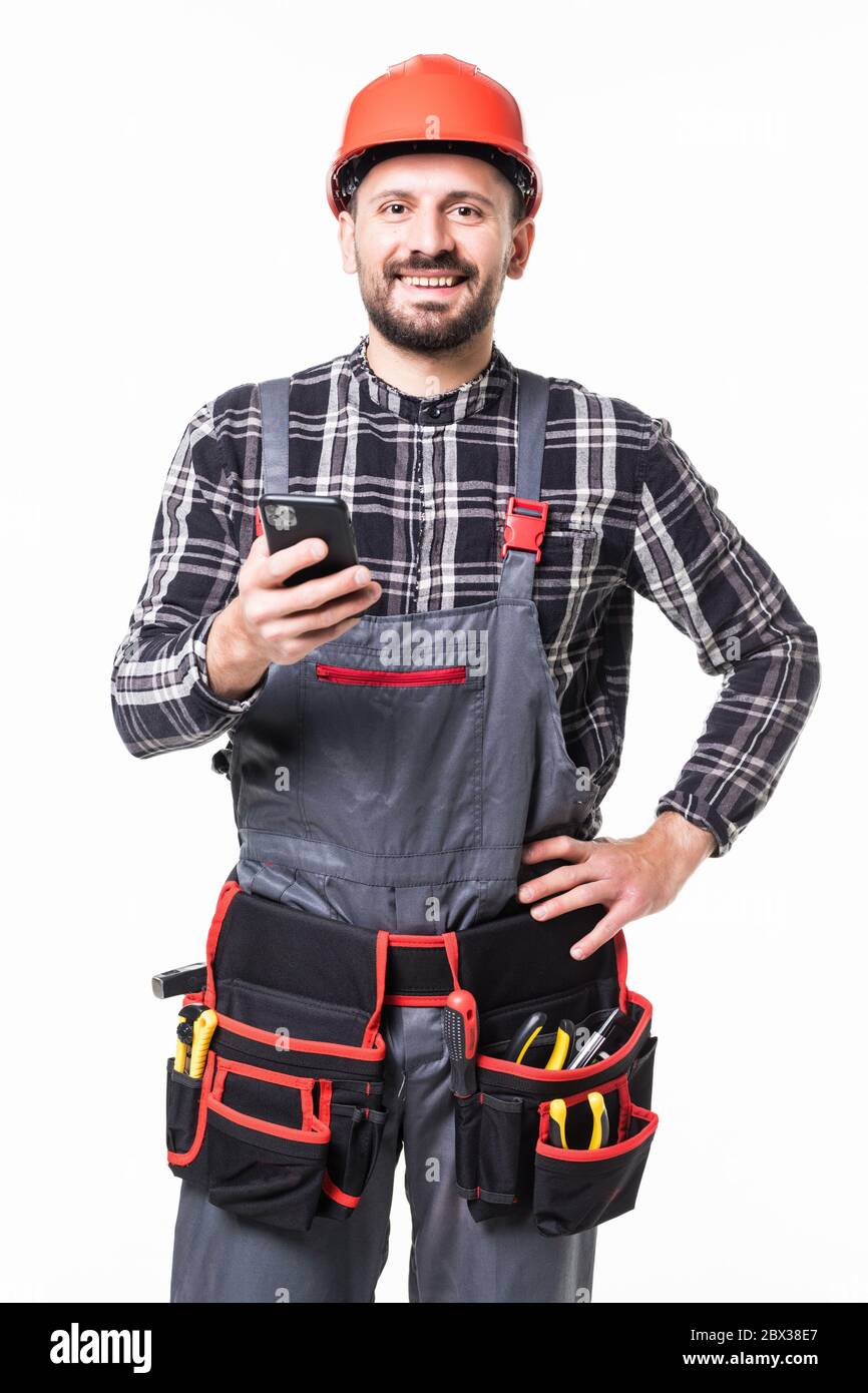 Tool belt on white hi-res stock photography and images - Alamy