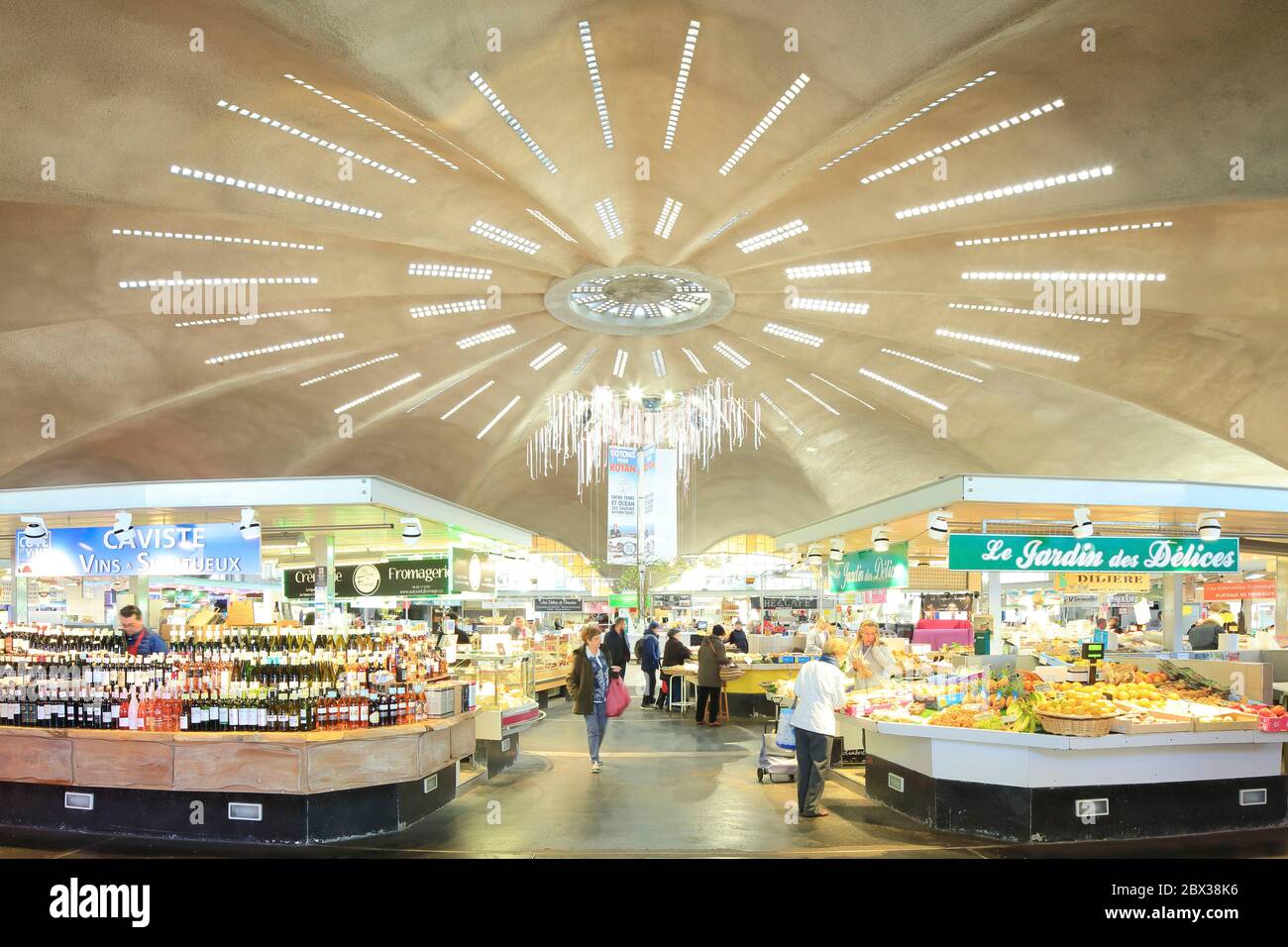 France, Charente Maritime, Royan, central market (1955) by architects ...