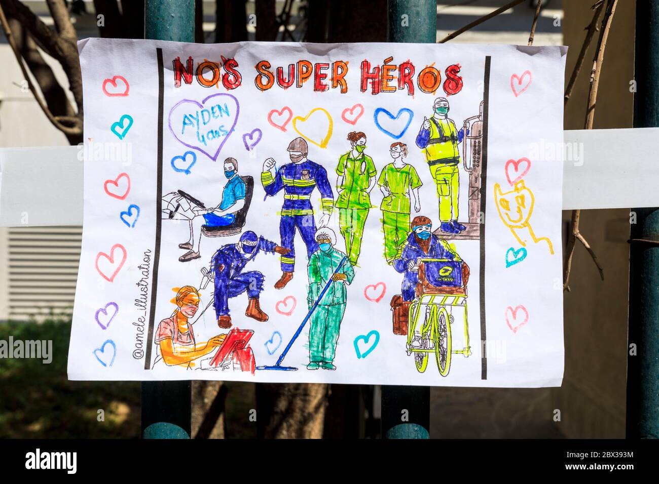 France, Bouches du Rhone, Marseille, La Timone district during the ...