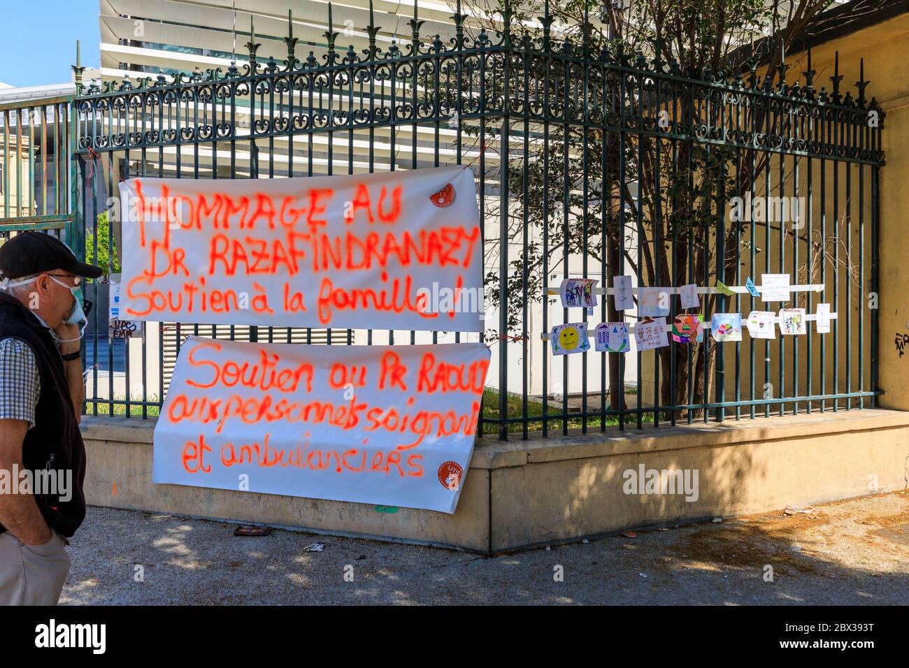 France, Bouches du Rhone, Marseille, La Timone district during the ...